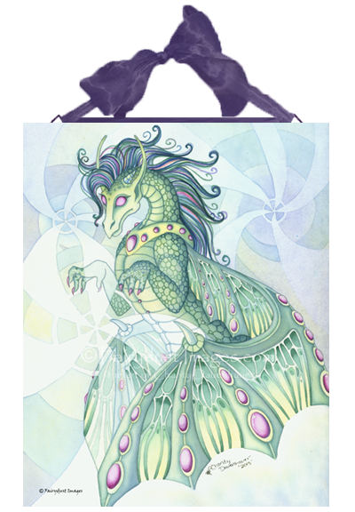 Isis - Dragon Art Print Painting by Charity Dauenhauer